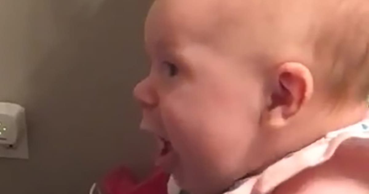 Dad Sings National Anthem, But Baby Steals The Show With Her Dramatic ...