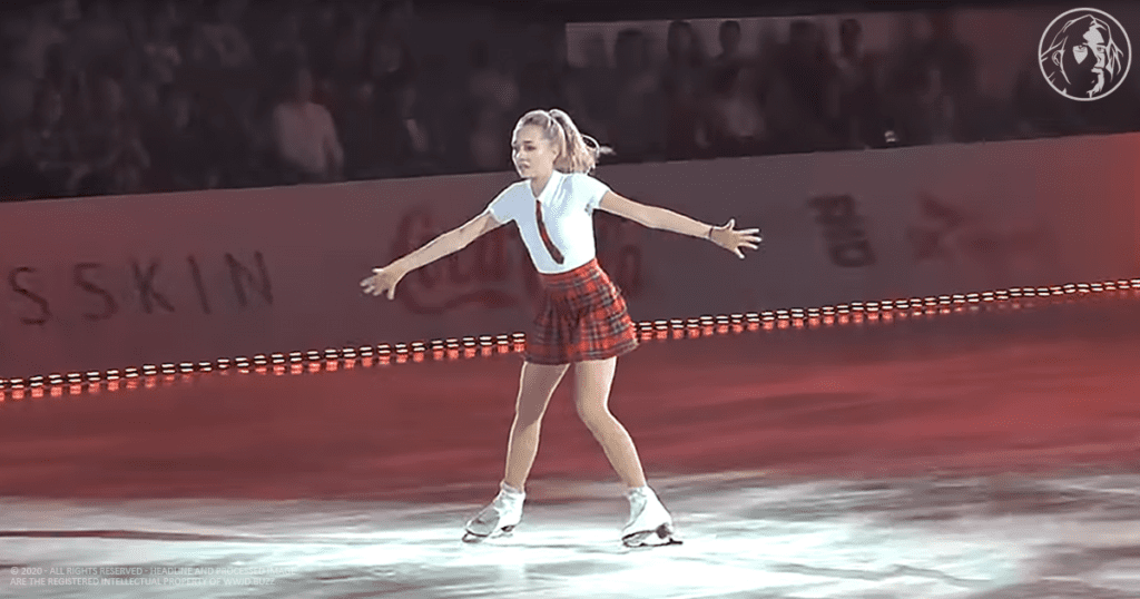 Spunky Figure Skater With Attitude Hits The Ice & Forces The Crowd To ...
