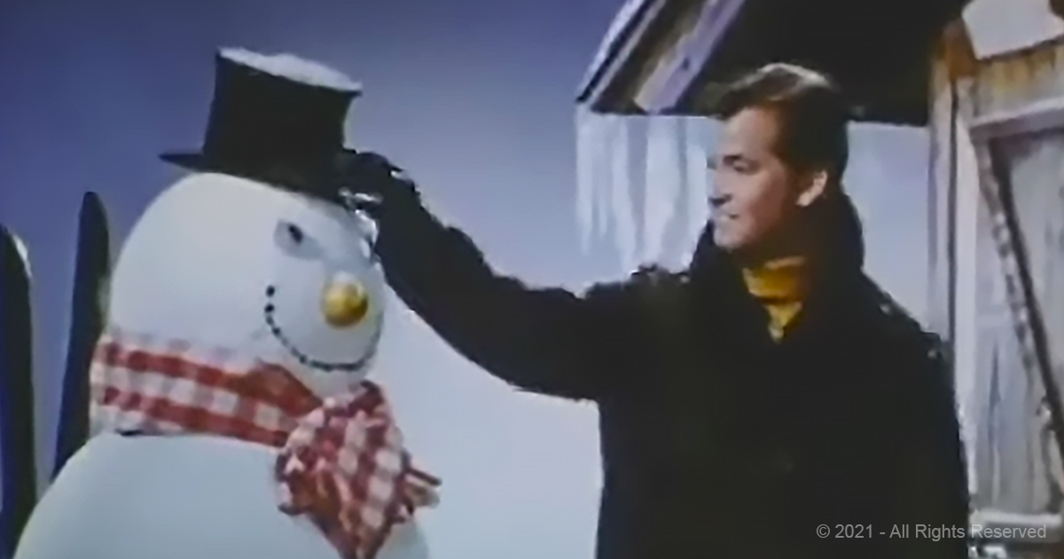 American Bandstand’s Dick Clark shares Dr. Pepper with snowman – WWJD