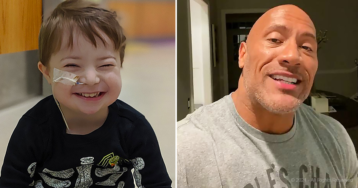 The Rock sings a powerful song to help a little boy defeat cancer – WWJD