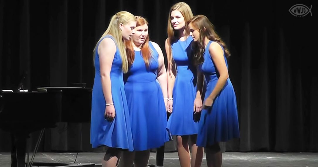 Women’s barbershop quartet sings their heavenly rendition of “Mr ...
