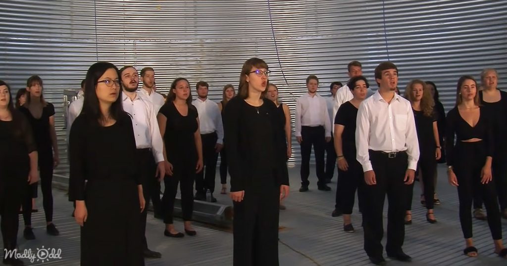 Choir singing in empty silo creates an ethereal, wordless beauty – WWJD