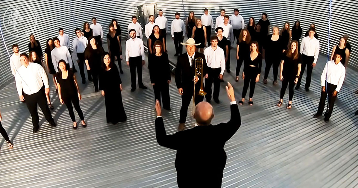 Choir singing in empty silo creates an ethereal, wordless beauty – WWJD