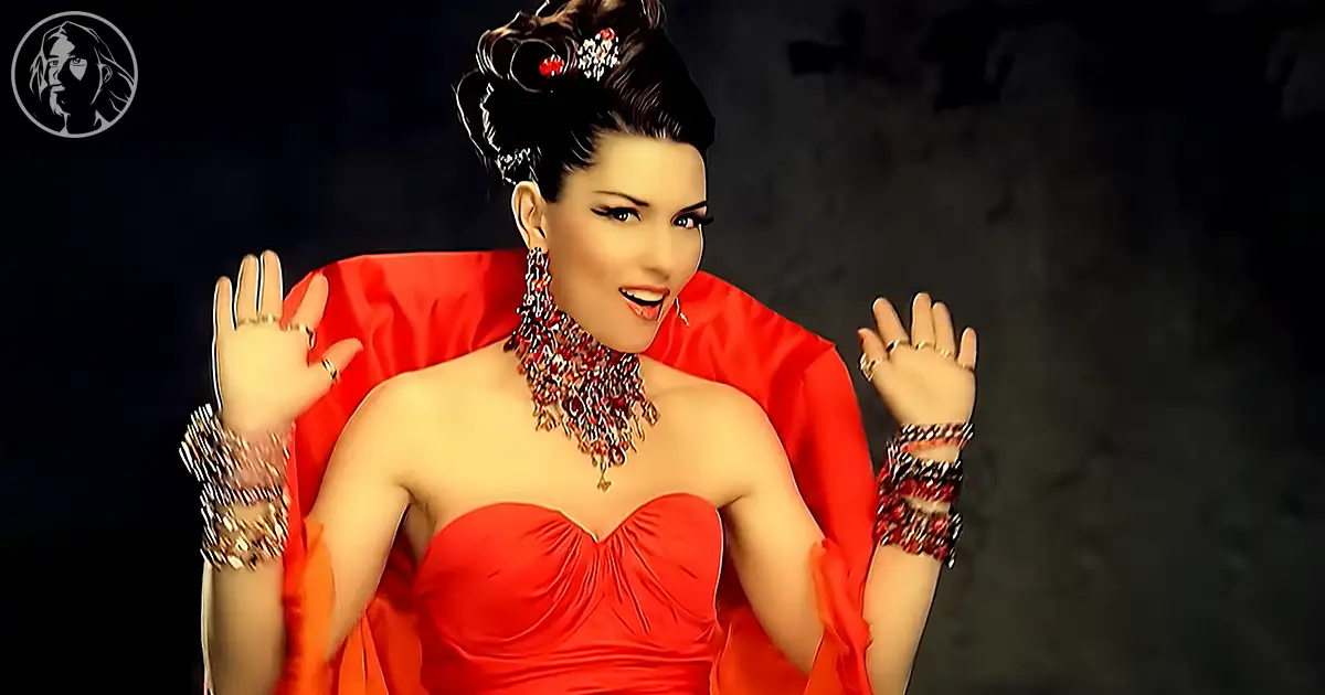 The allure of the red version in Shania Twain’s “Ka-Ching!” – WWJD